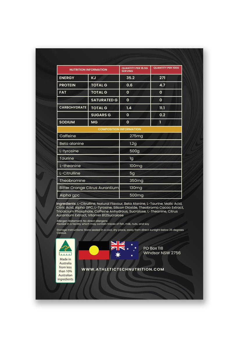 INFORM Pre Workout Satchel 5 Pack I Tropical – Athletic Tech Nutrition